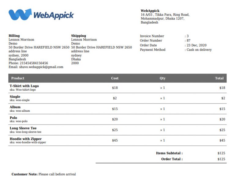 How to Print Order Receipts in WooCommerce - BizPrint from BizSwoop